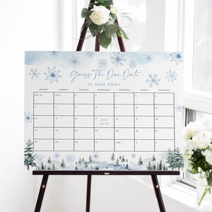 Winter Baby Shower Bundle: Snowflake & Pine Trees, Baby It's Cold ...