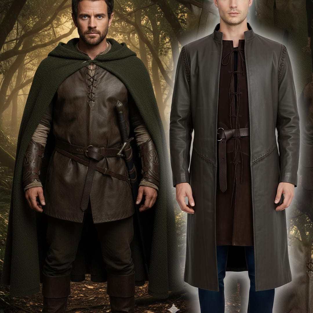 Aragorn Cosplay Jacket and Vest– Inspired by Aragorn LOTR Ranger Duster ...