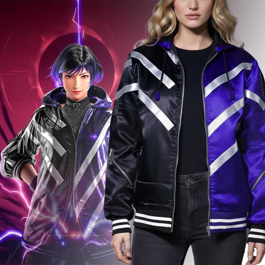 Reina Mishima Inpired Jacket | Tekken 8 Cosplay | Gaming Jacket - Etsy