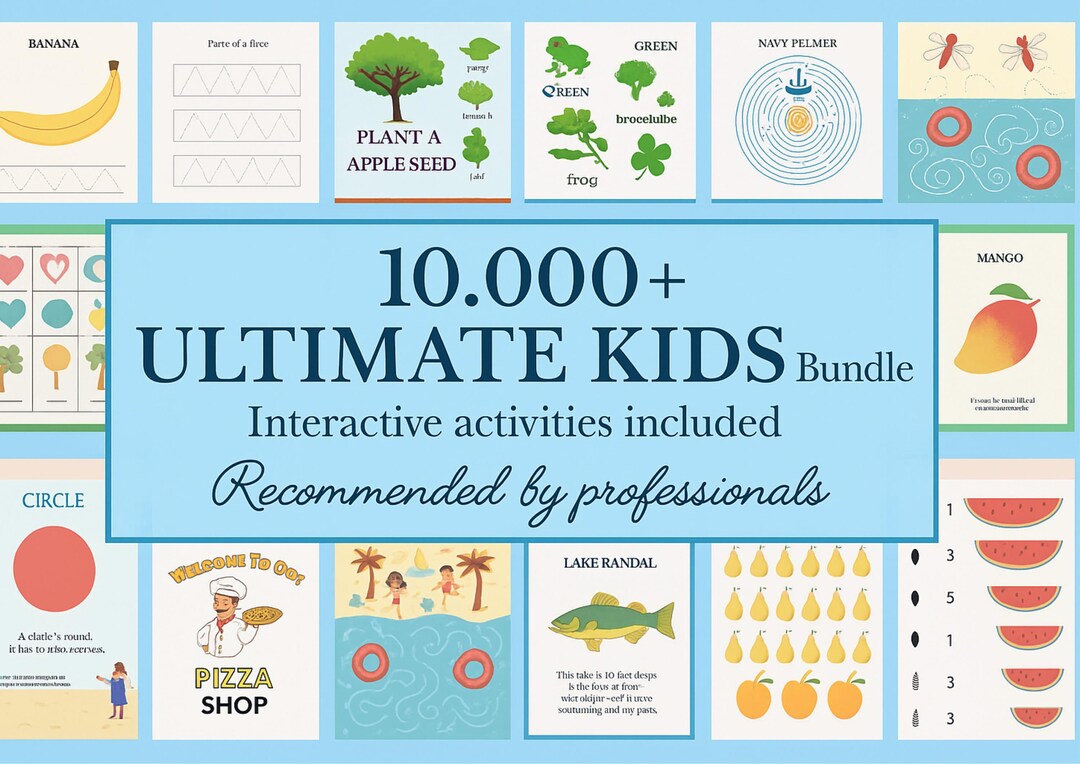 10,000+ Educational Resources for Kids Learning - Ultimate Bundle - PLR ...