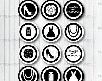 Chanel cupcake topper | Etsy