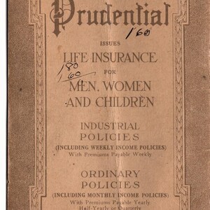 Vintage 1920s Insurance Payment Booklet for Journals, Collage ...