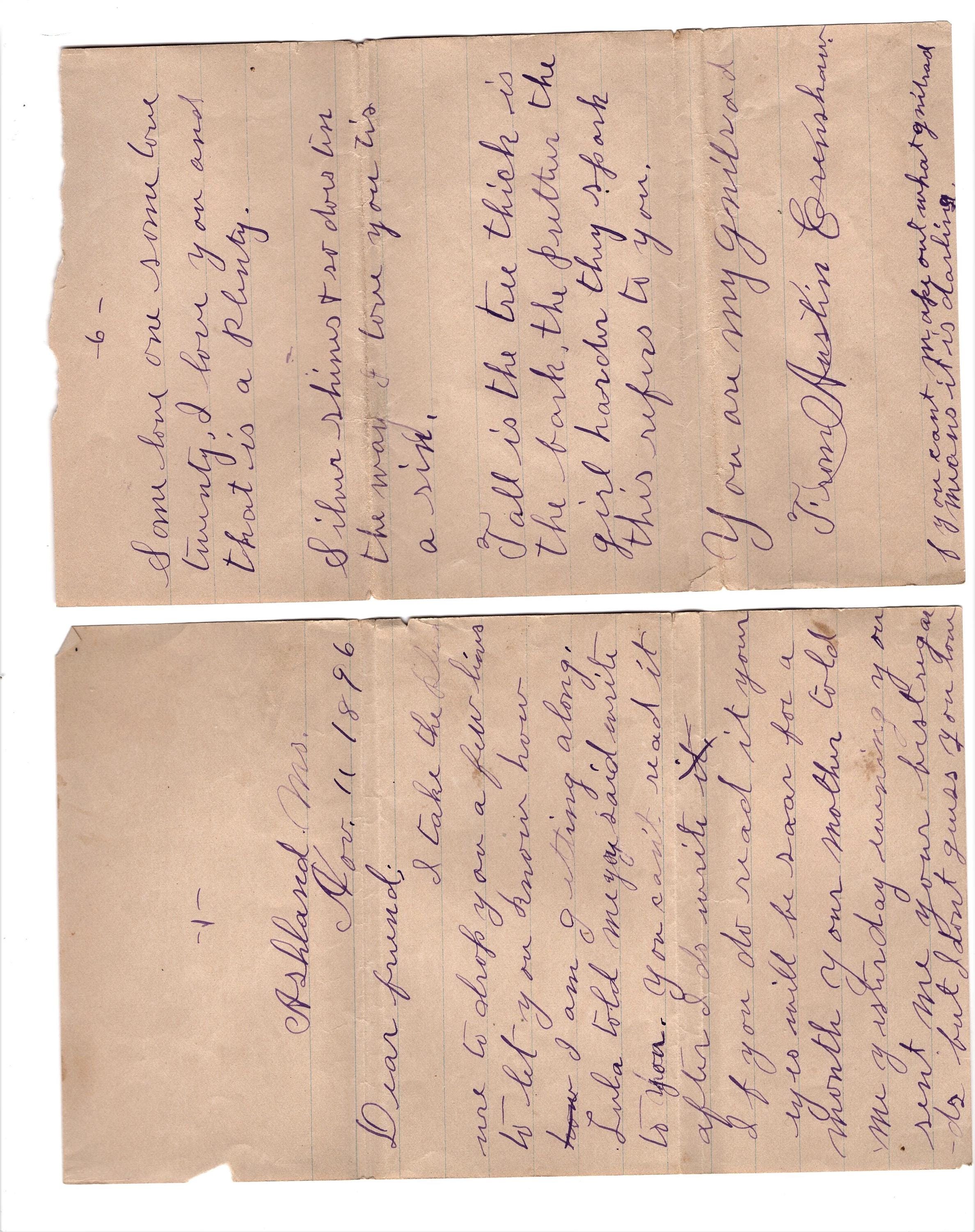 Vintage 100 Year Old Handwritten Letters for Journals, Digital or ...