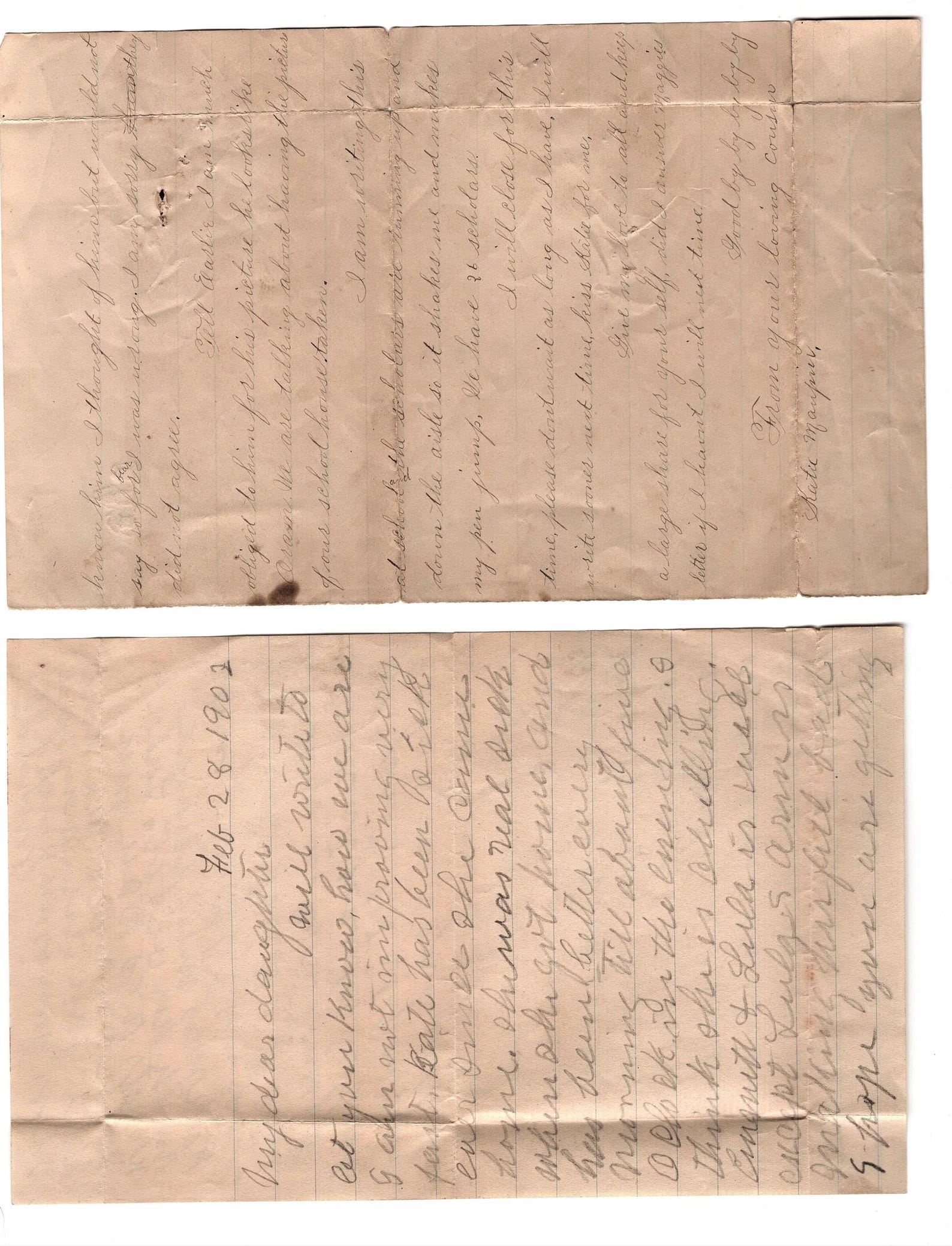 Vintage 100 Year Old Handwritten Letters for Journals, Digital or ...
