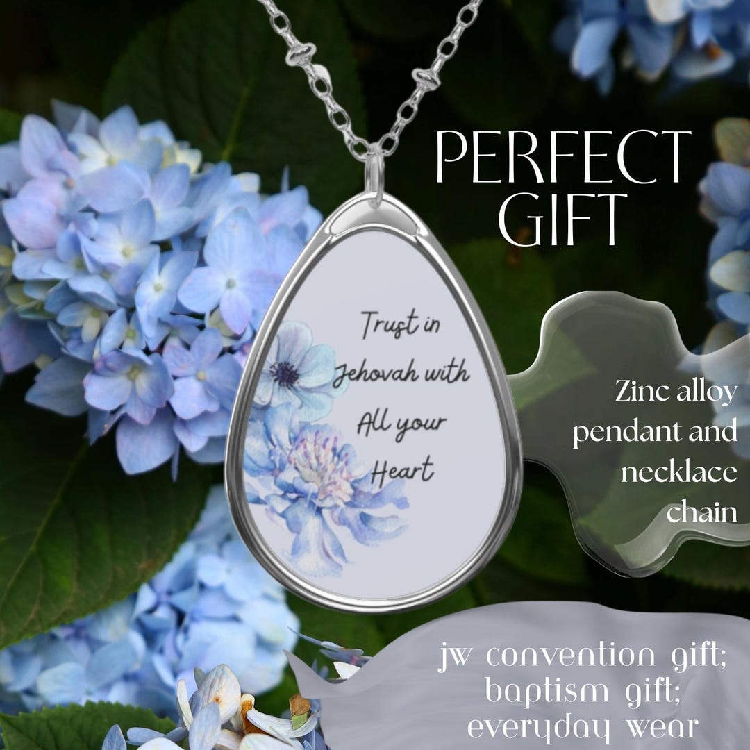 JW Trust in Jehovah With All Your Heart Jewelry, Perfect Gift for ...
