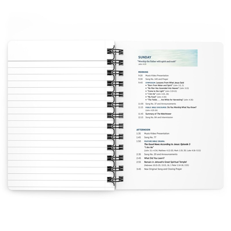 JW Convention Notebook, Pure Worship With Programme Printed, 2025 ...