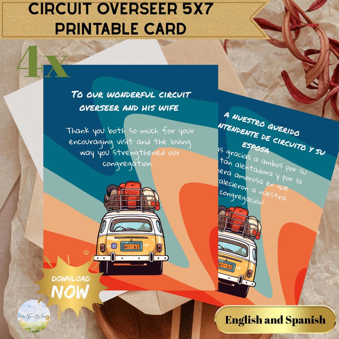 JW Circuit Overseer and Wife Thank You Cards – Digital Greeting Card ...