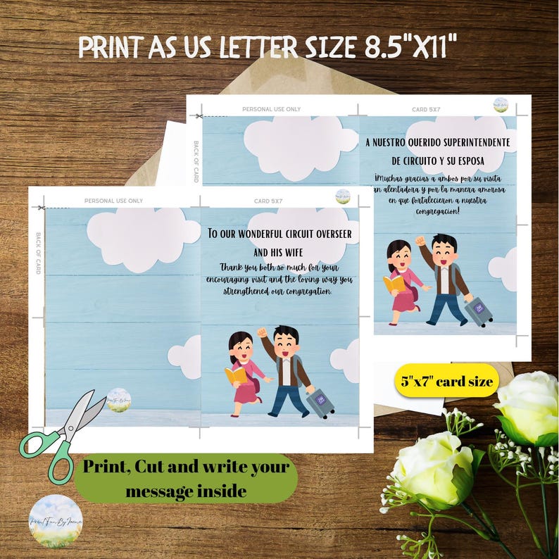 JW Circuit Overseer Appreciation Cards – Printable PDF – 4 Spiritual ...