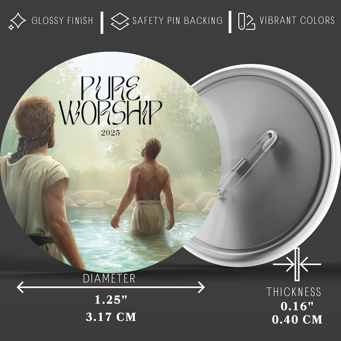 JW Convention 2025 Pure Worship Pin Buttons|6 Styles|pure Worship Pins ...