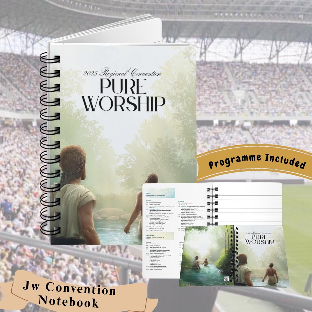 JW Convention Notebook, Pure Worship With Programme Printed, 2025 ...