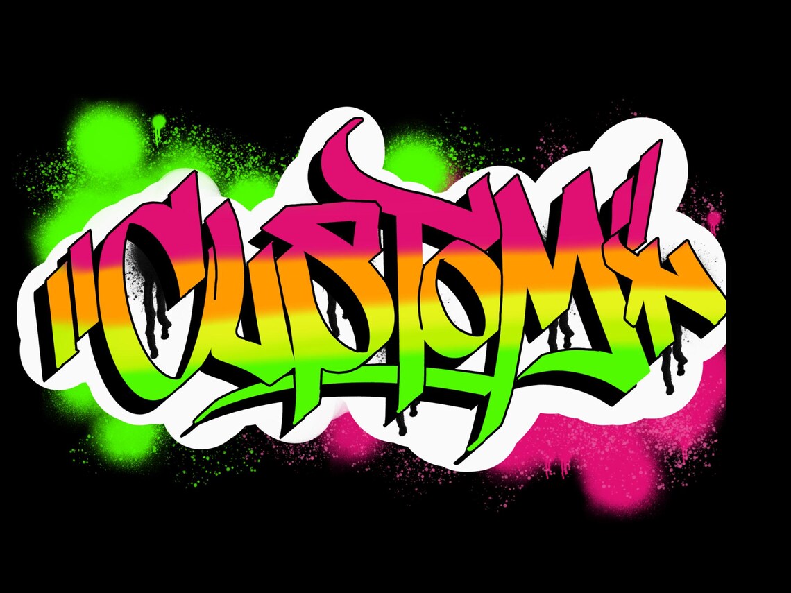 Custom Graffiti Tag “insert Name” Street Art Style Name, Customized ...