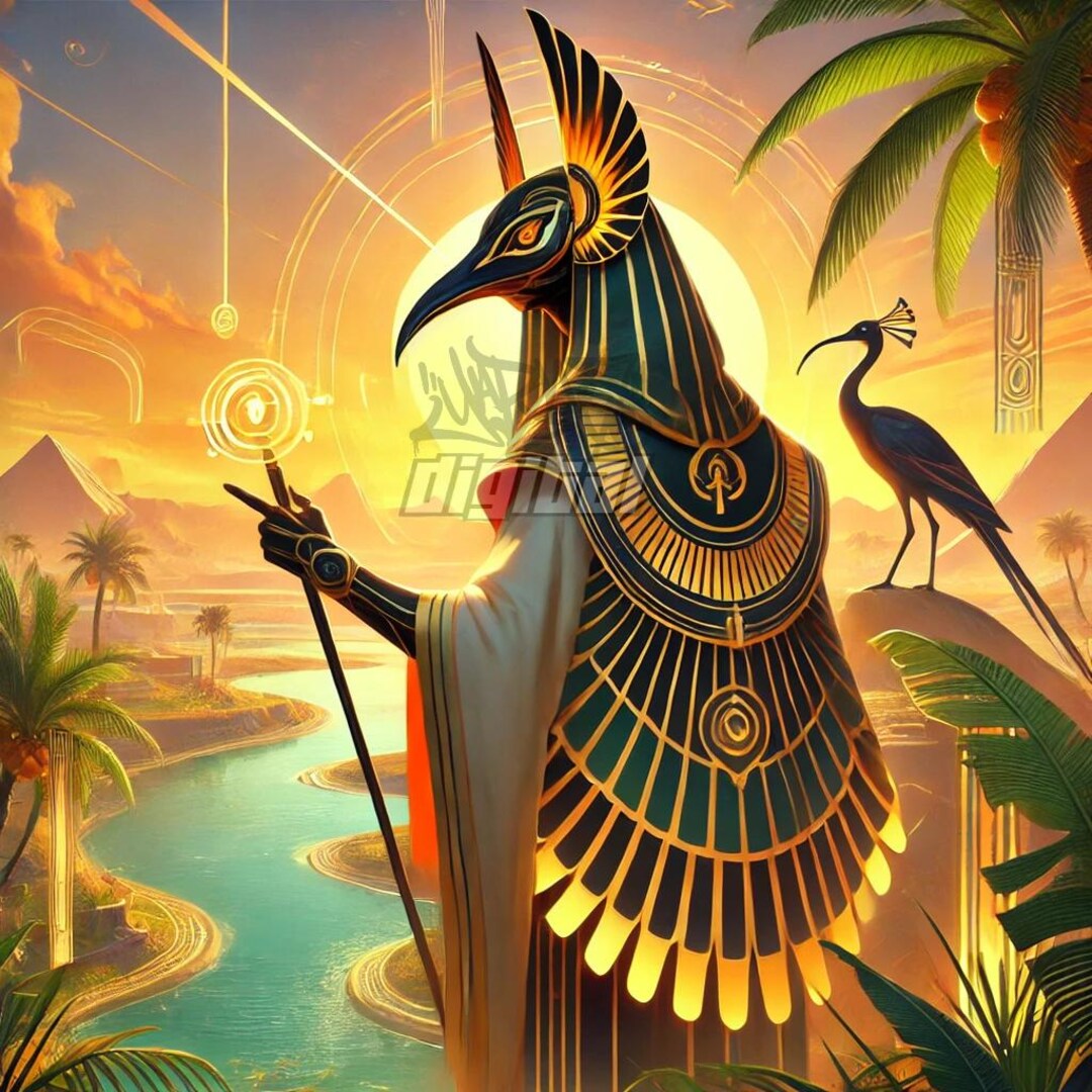 Thoth Egyptian God Print – Mystical Modern Art of Ancient Wisdom ...