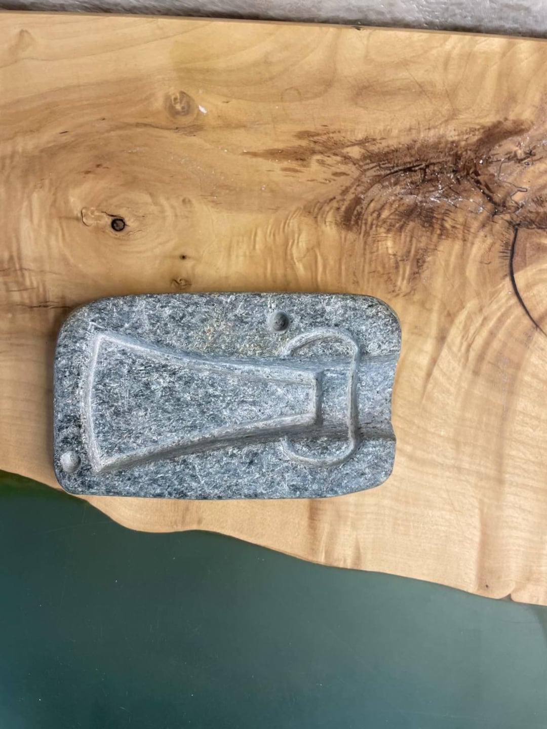 Replica of an Ancient Foundry Mould for Making a Bronze Celtic Axe. an ...