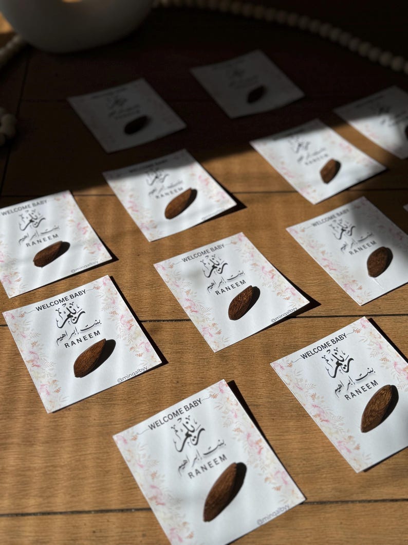 Custom Party Favor Cards: Personalized Wedding, Shower, Engagement - Etsy