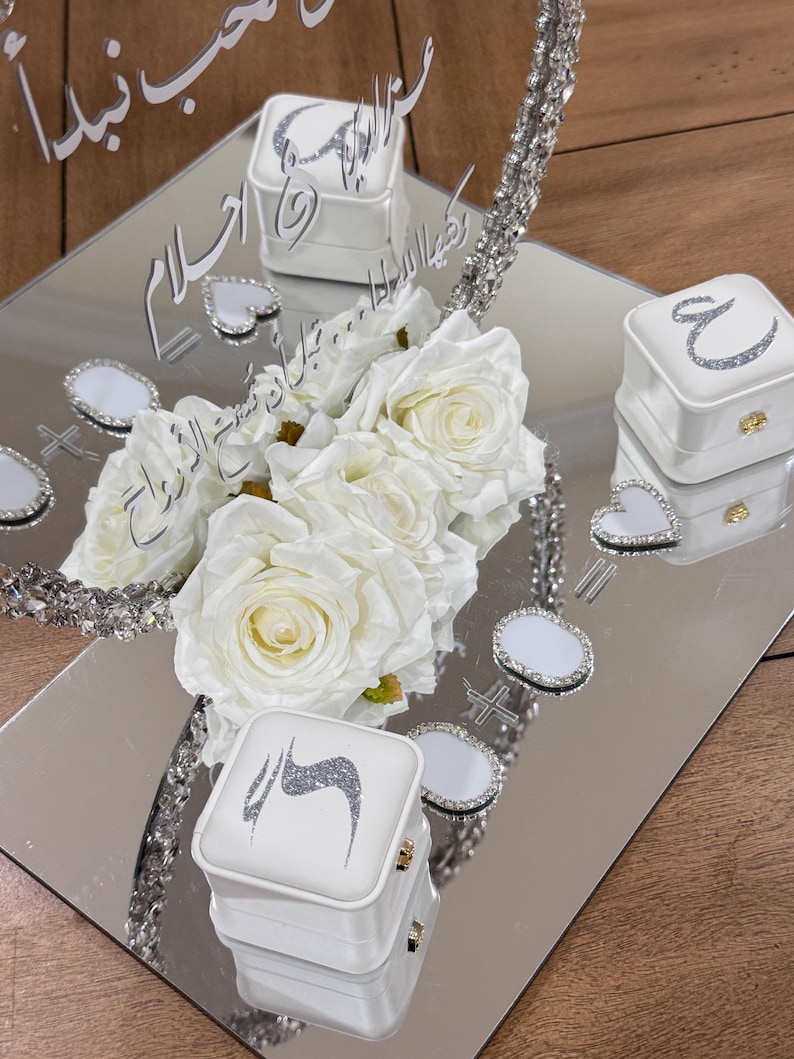 Luxury Nikkah Ring & Fingerprint Ceremony Tray - Etsy
