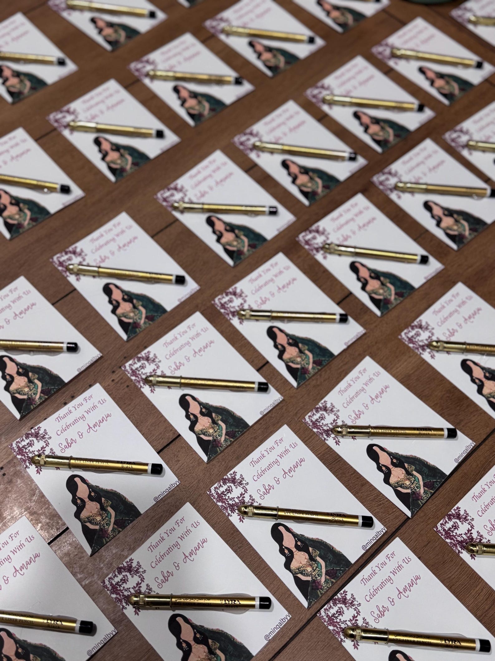 Custom Party Favor Cards: Personalized Wedding, Shower, Engagement - Etsy