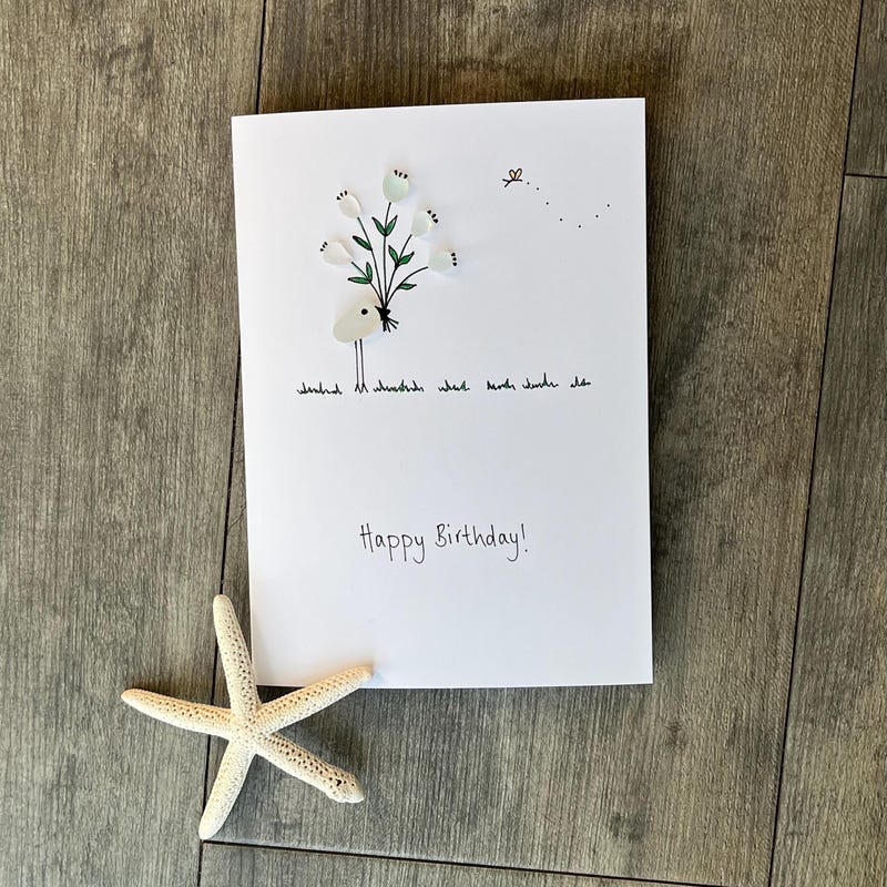 Birthday Card Sea Birds - Etsy