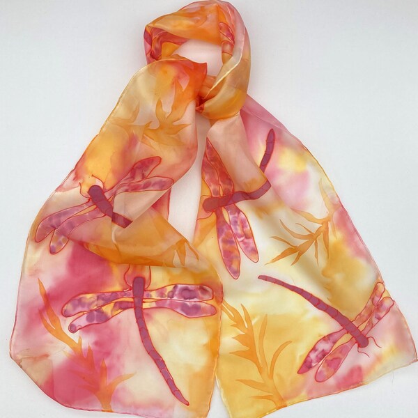 Dragonfly Silk Scarf - Etsy