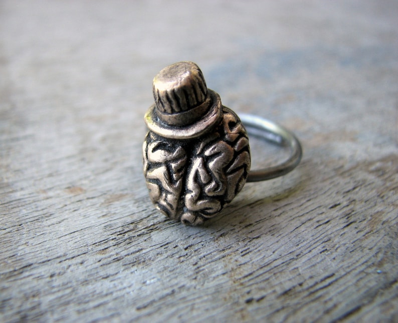 Steampunk Brain Ring Thinking Cap - Etsy