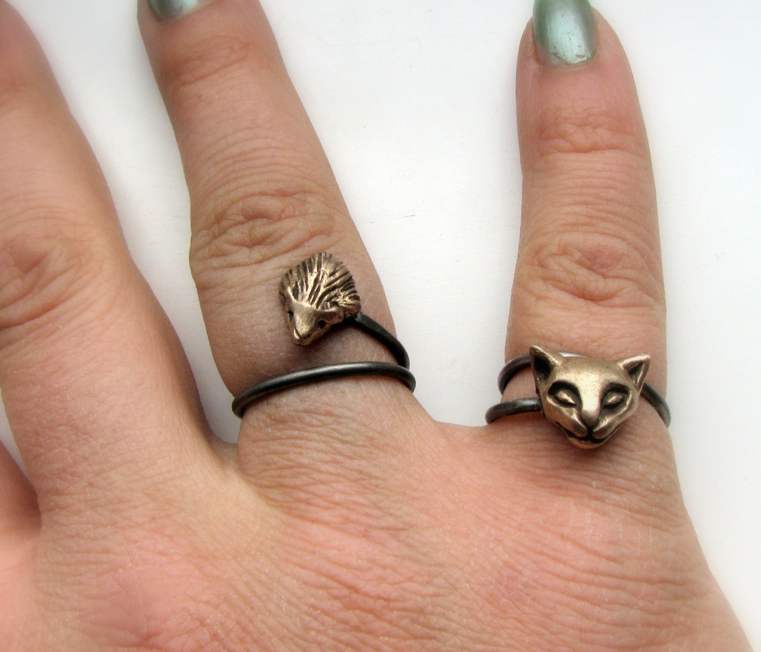 Hedgehog Knuckle Ring - Etsy