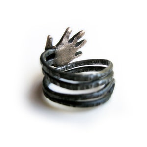 Unique Mens Ring, Hand Sculpture - Etsy