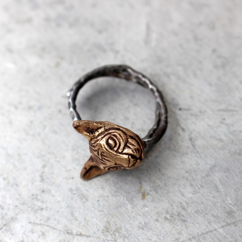 Mens Ring Sphynx Cat | Etsy