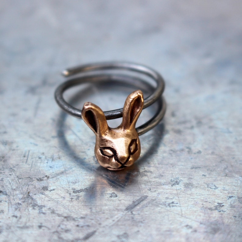 Bunny Rabbit Pinky Ring - Etsy