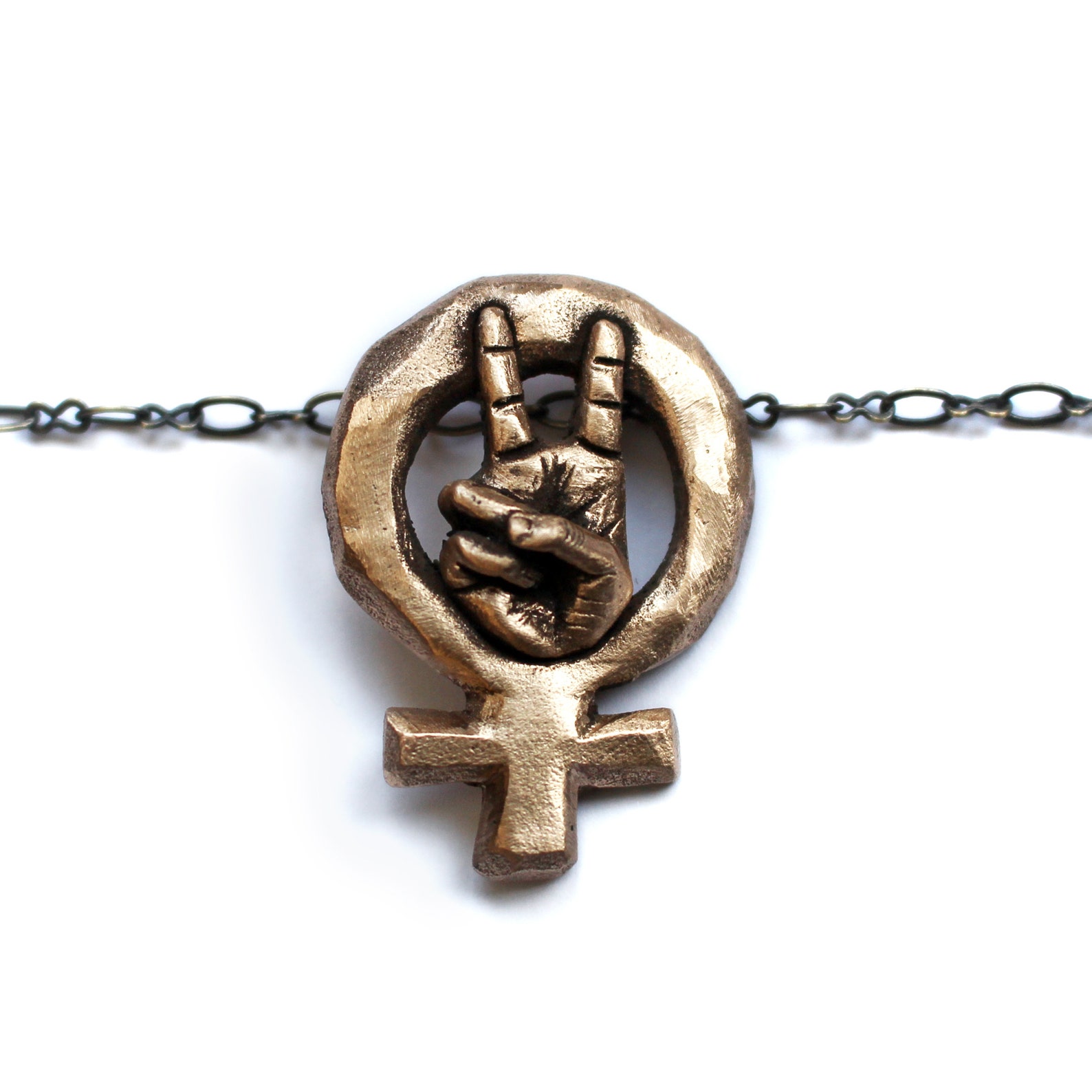 Victorious Women, Feminist Symbol Necklace - Etsy