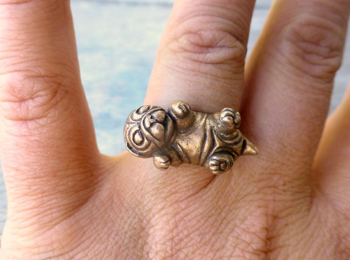 Pug Puppy Ring - Etsy