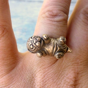 Pug Puppy Ring - Etsy