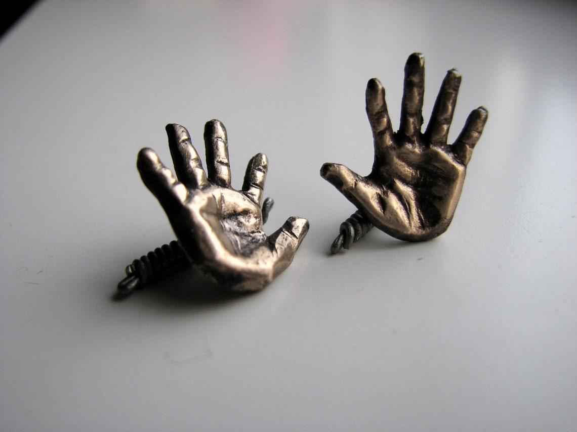 Miniature Hand Cuff Links - Etsy