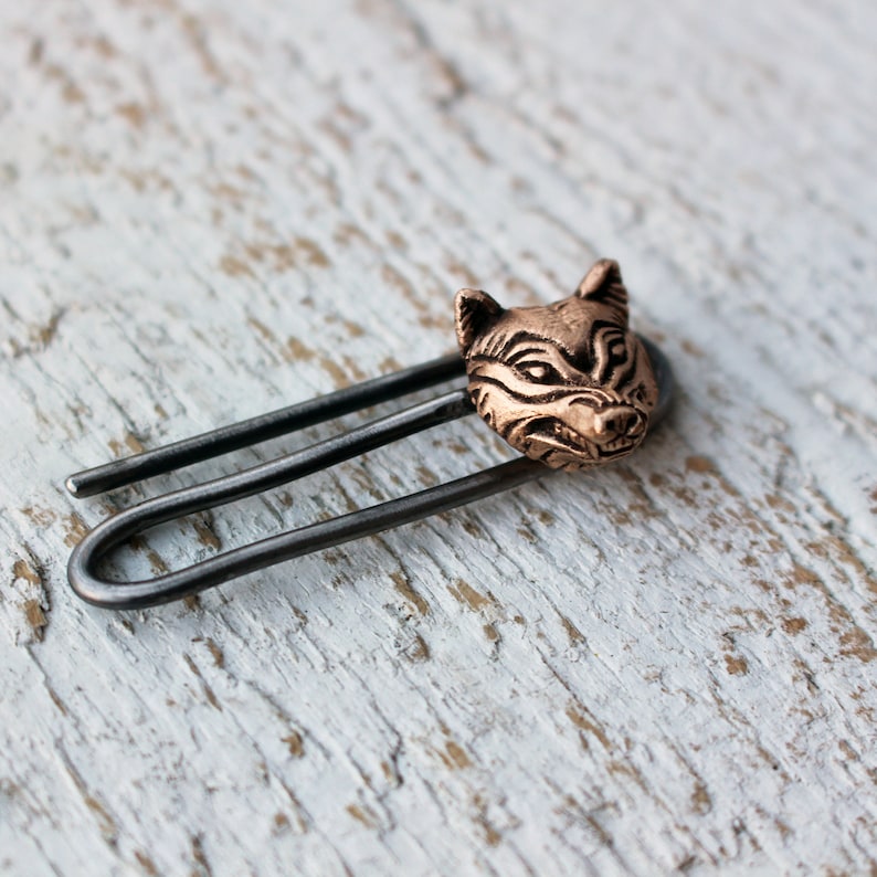 Wolf Head Tie Clip - Etsy
