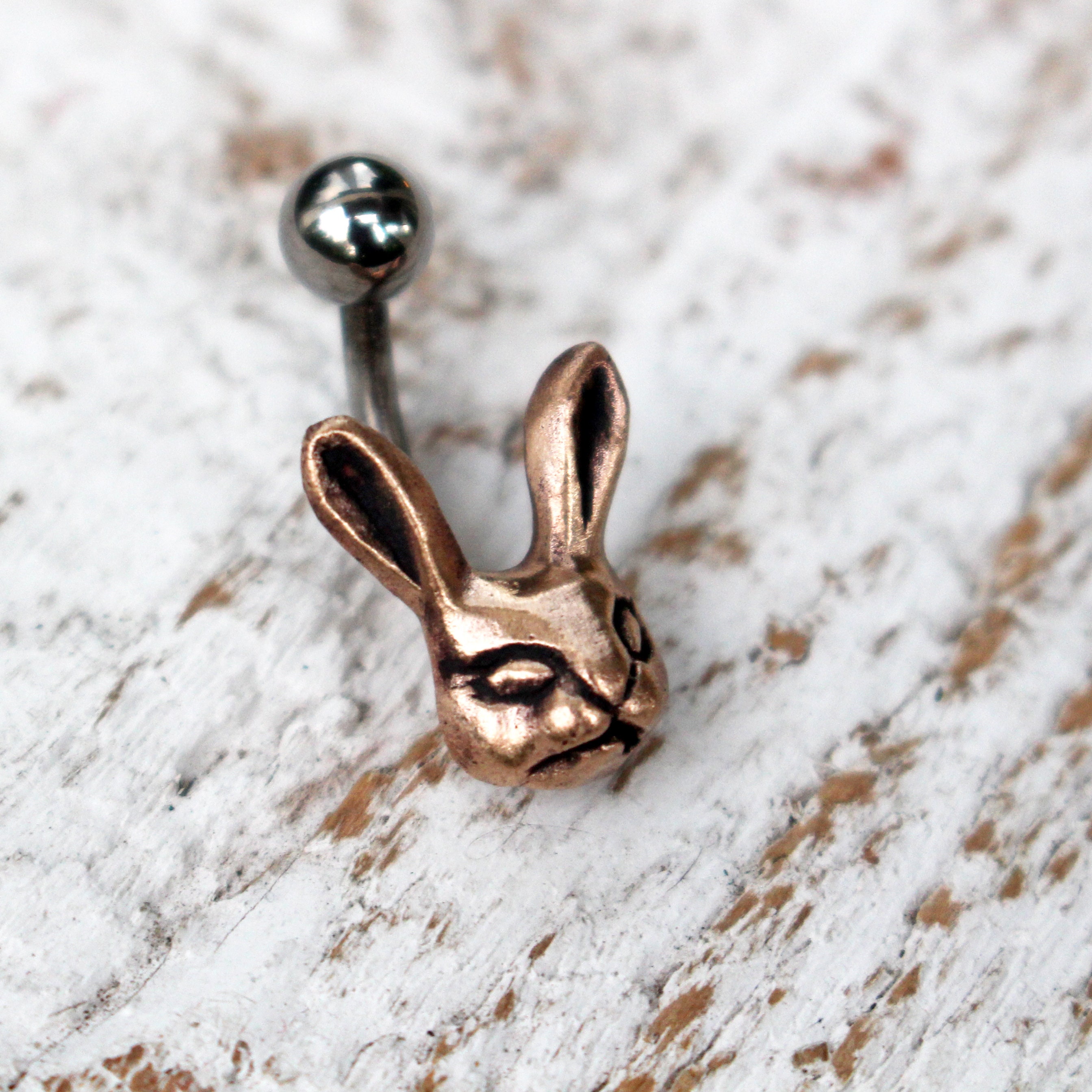 Bunny Rabbit Belly Button Jewelry Titanium or Surgical Steel | Etsy