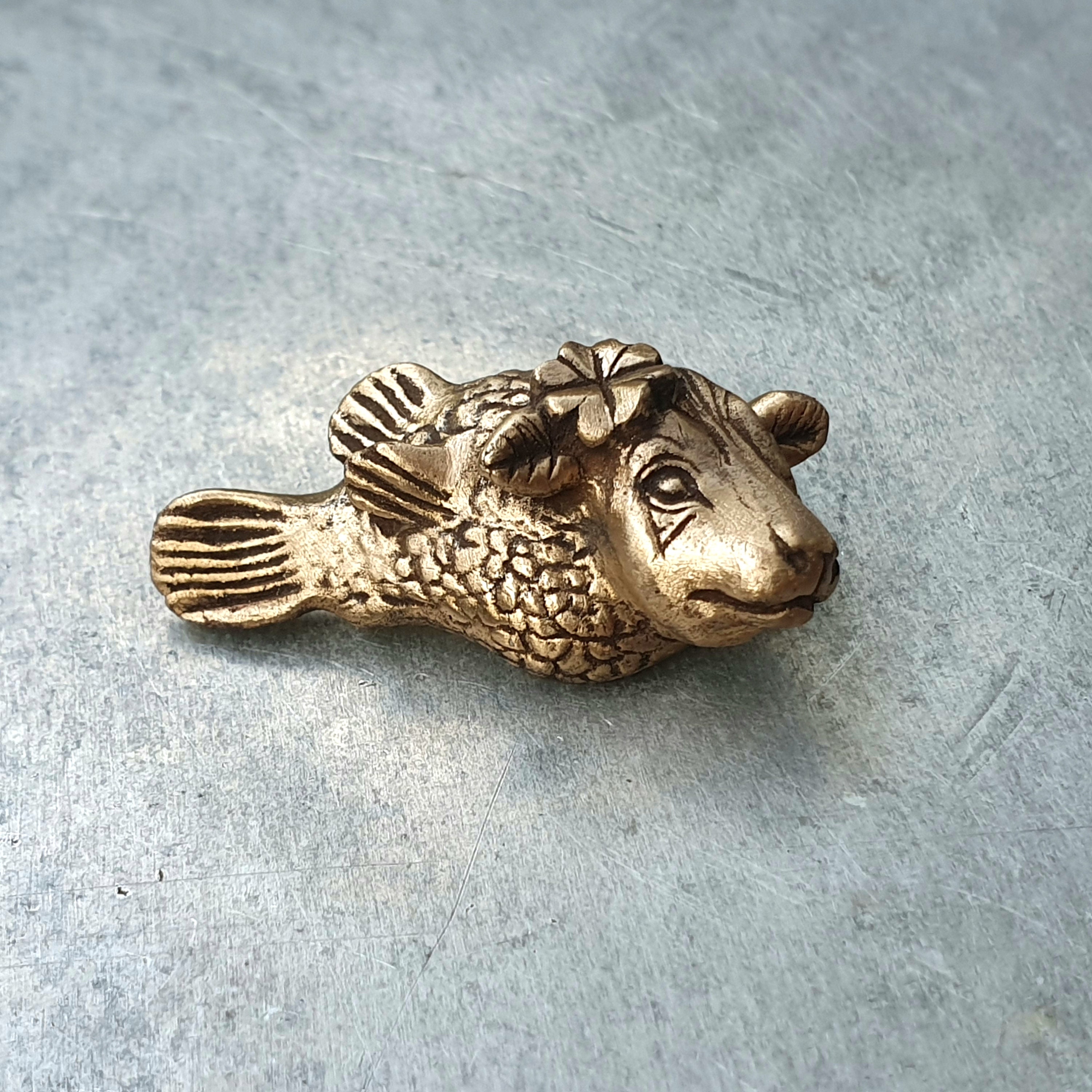 Cow Fish Pendant - Etsy