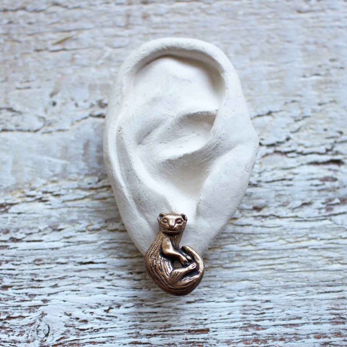 Ferret earrings | Etsy