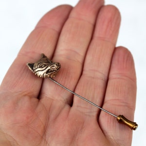 Wolf Stick Pin - Etsy