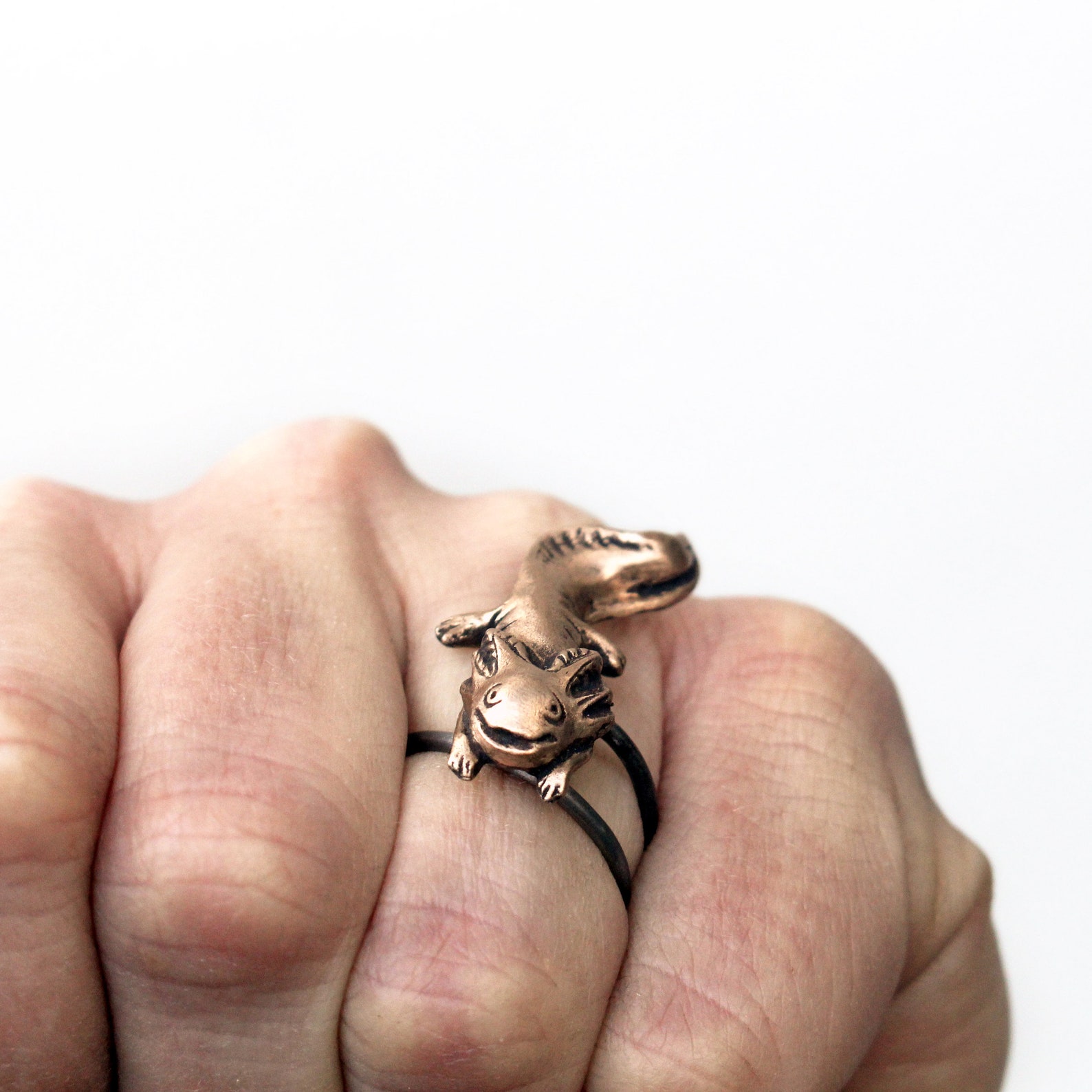 Axolotl Ring, Mud Puppy, Ajolote - Etsy