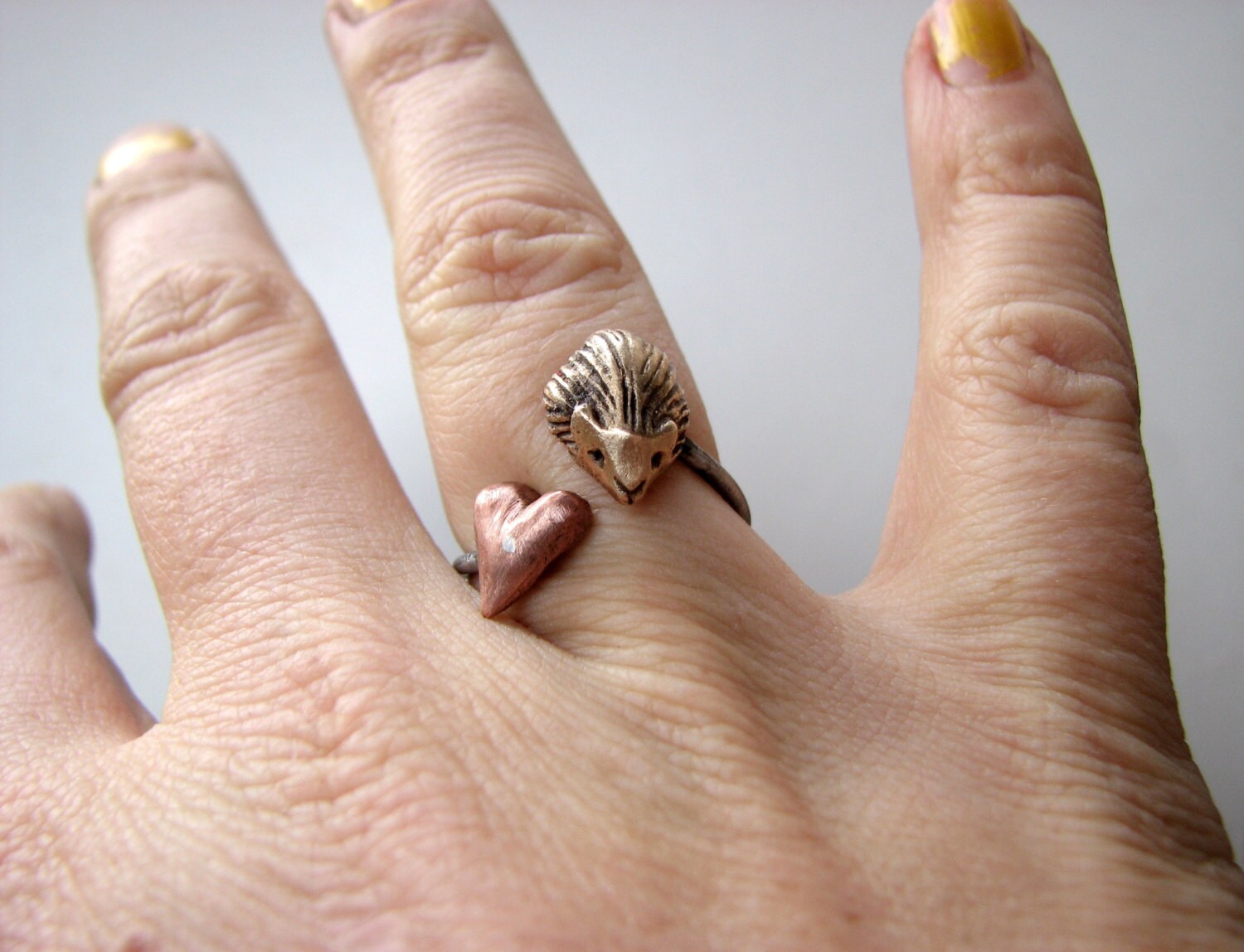 Hedgehog Valentine Ring - Etsy