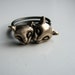 Cat Ring Bronze and Stainless Steel - Etsy
