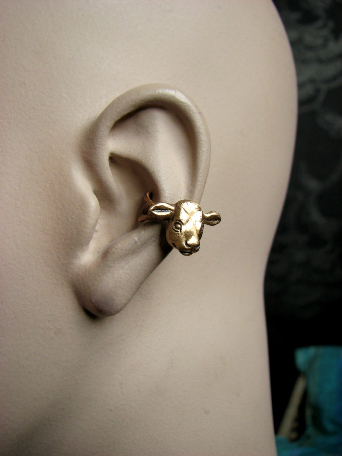 Cow Head Ear Cuff - Etsy