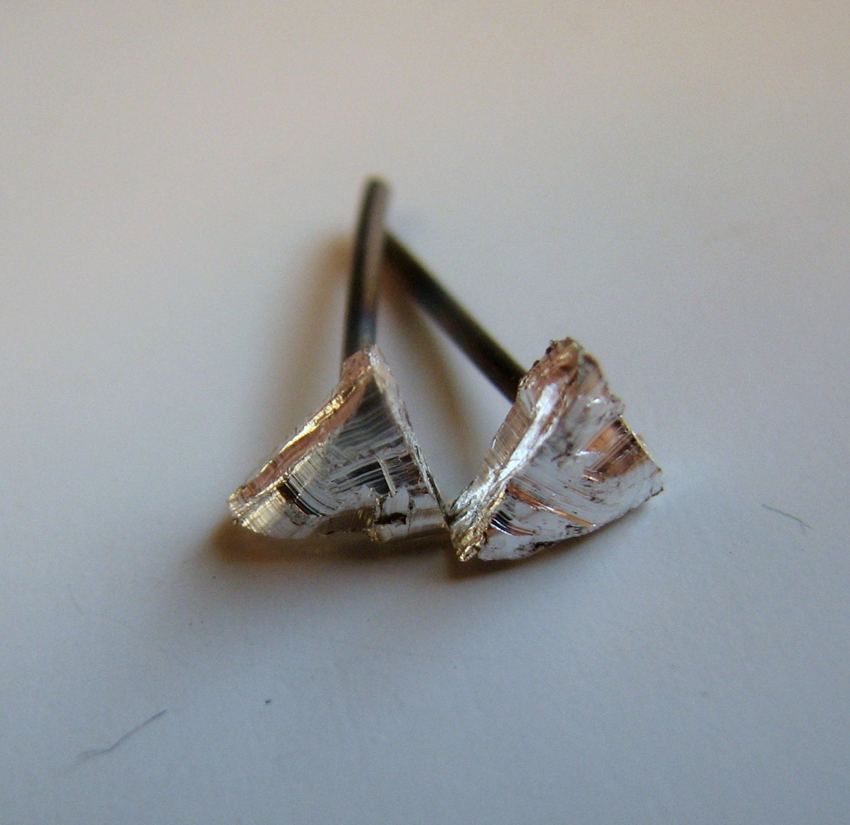Titanium Earrings Triangel Posts - Etsy
