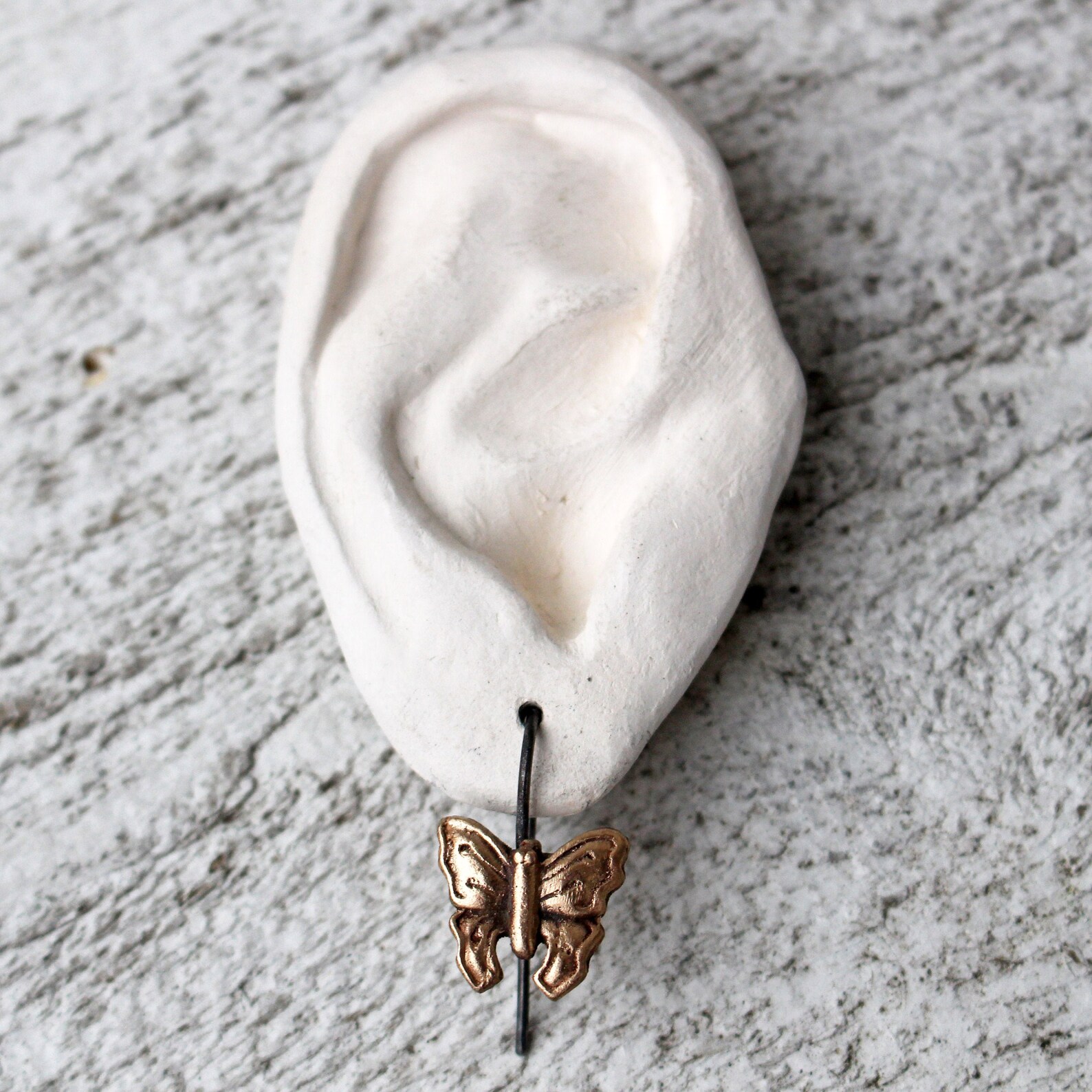 Titanium Earrings, Butterfly Drop Earrings - Etsy