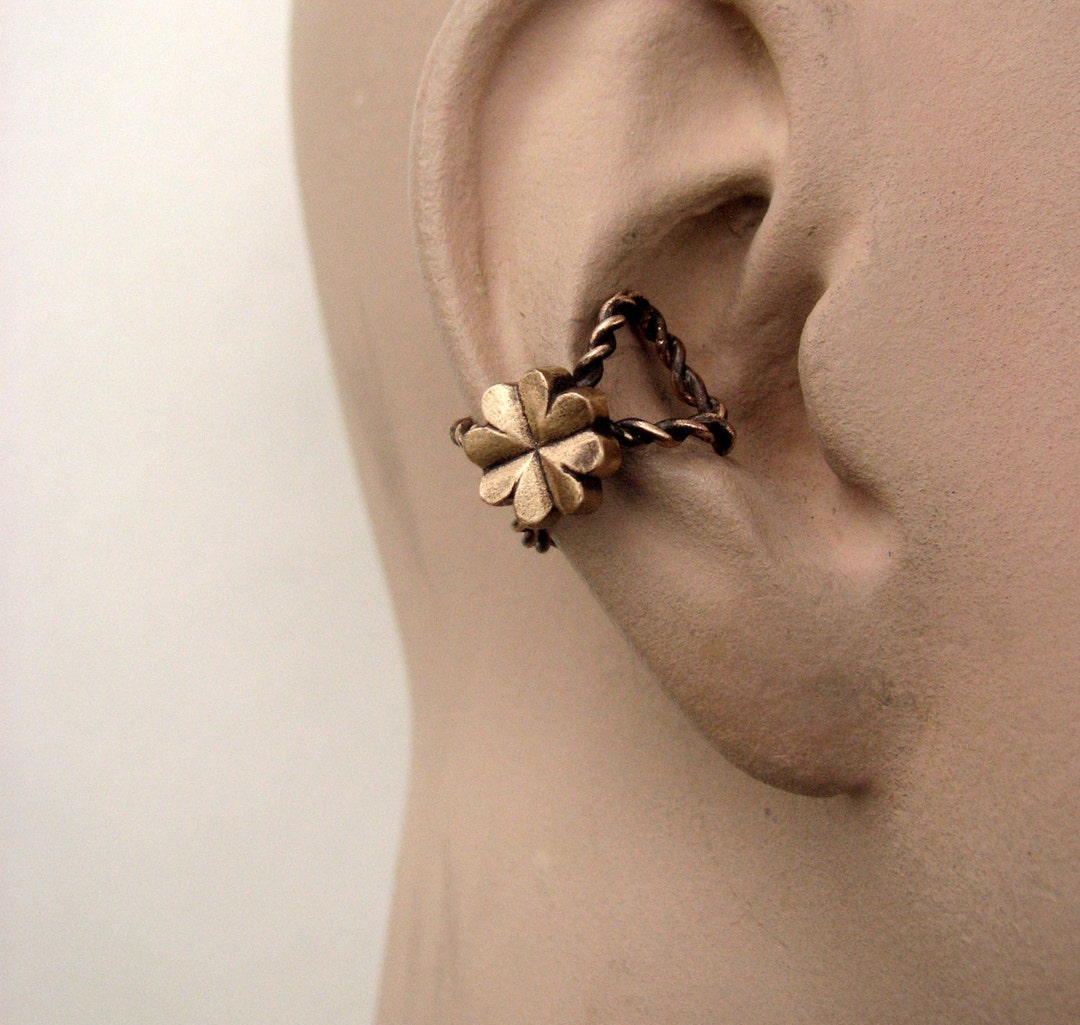 Lucky Clover Ear Cuff - Etsy
