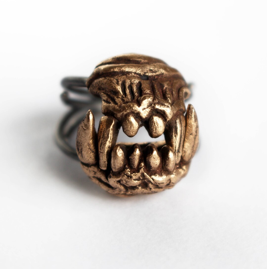 Animal Jaw Bone Ring, ROAR RING - Etsy