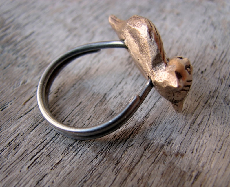 Cat Owl Totem Animal Ring - Etsy