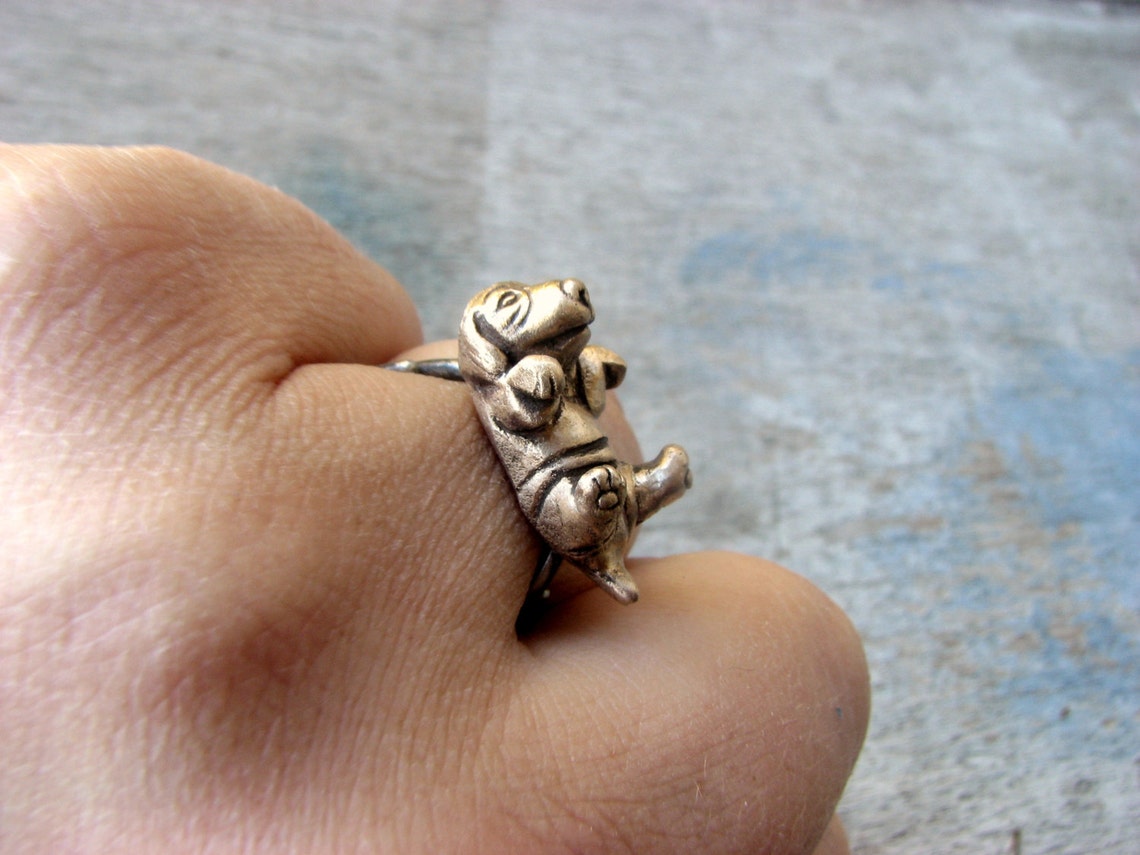 Golden Retriever Puppy Ring - Etsy