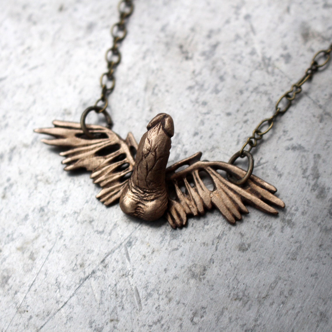 Winged Phallus Pendant Fascinus Good Luck Charm Penis - Etsy UK