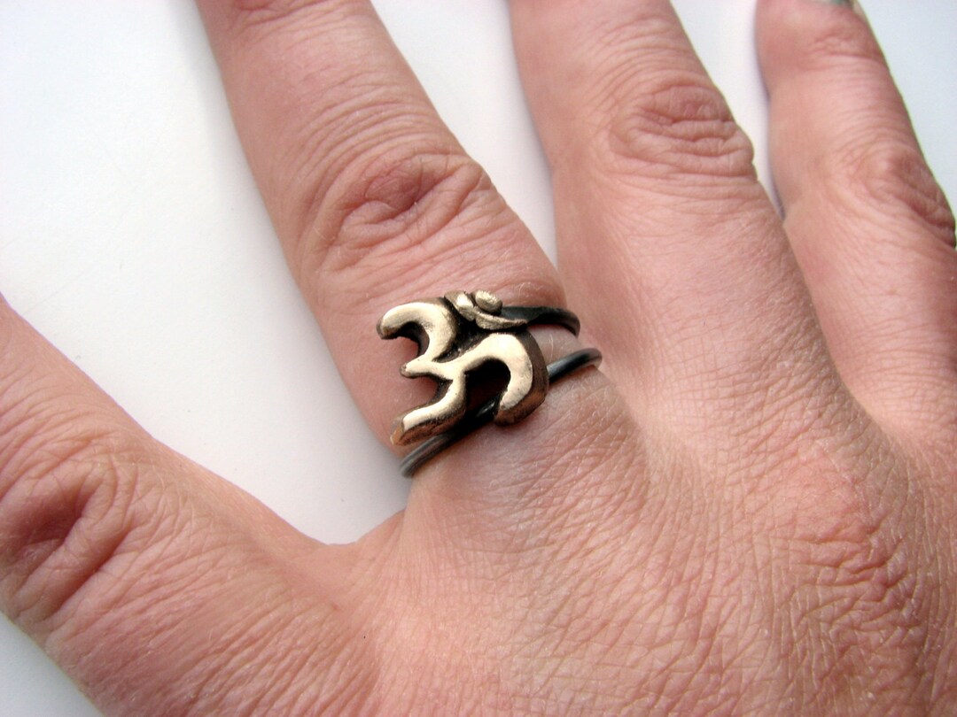 Ohm Om Ring. - Etsy