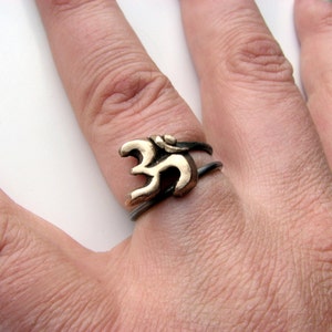 Ohm Om Ring. - Etsy