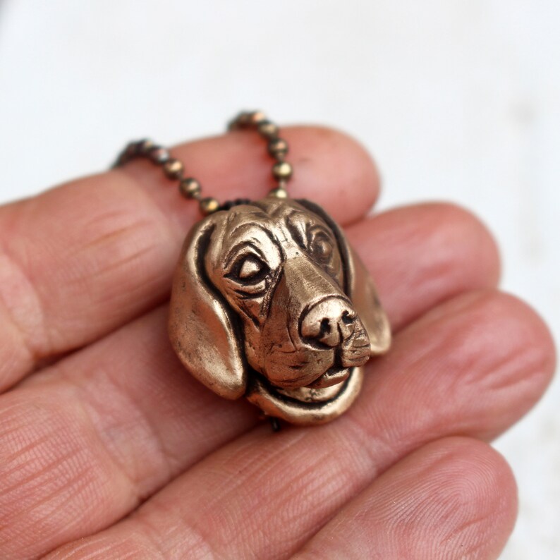 Beagle Dog Head Pendant - Etsy
